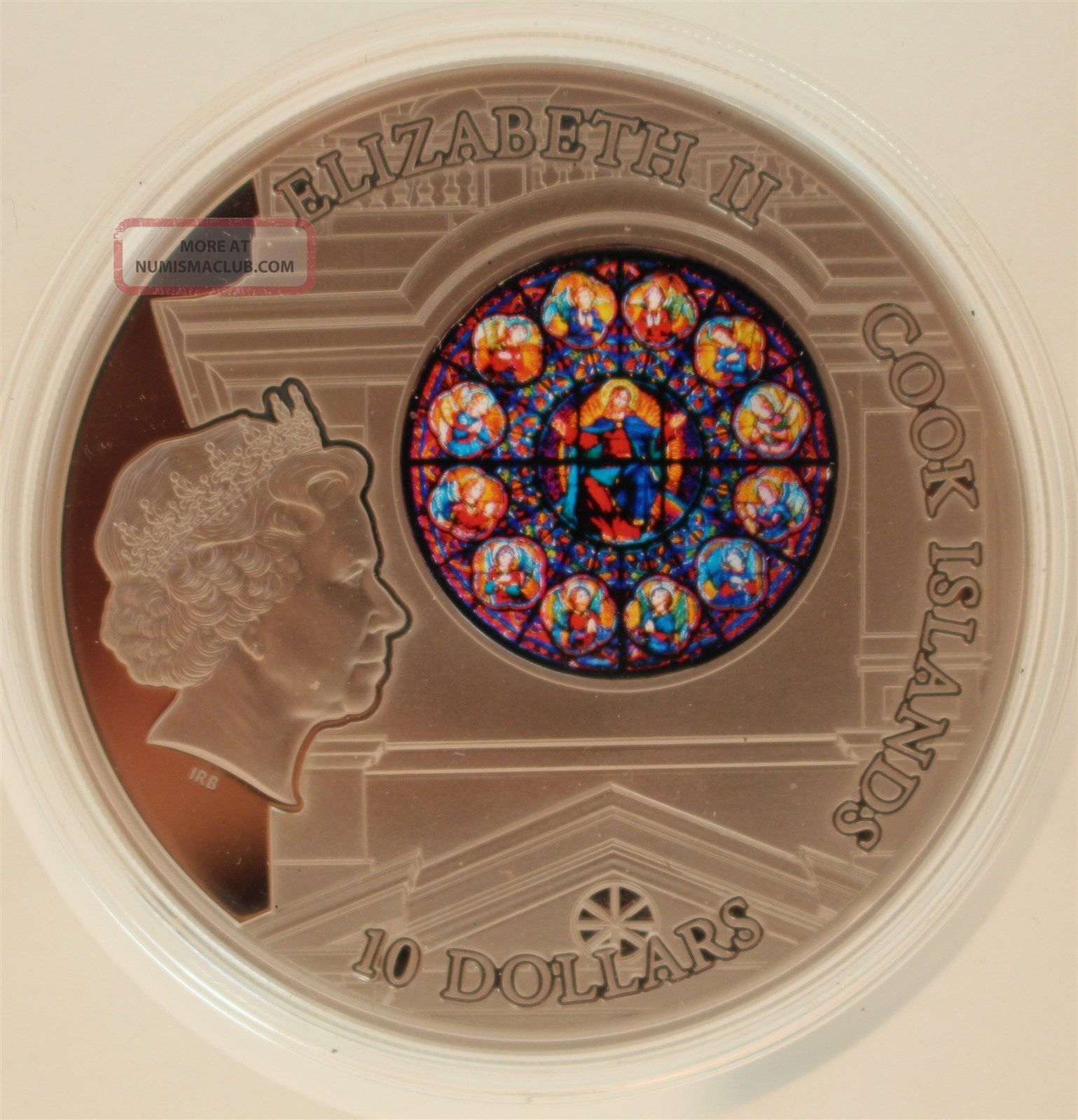 2015 Cook Island Masterpieces Of Crafts Windows Of Heaven $10 Silver Coin