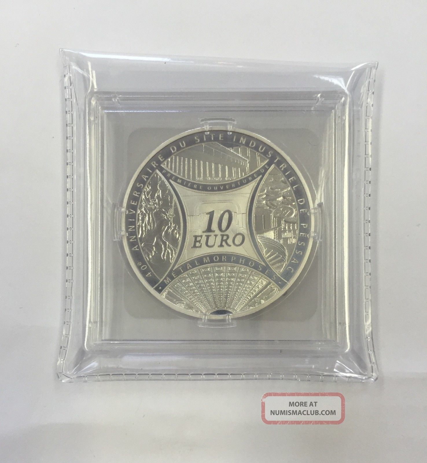 2013 France Silver €10 Anniversary Of The Pessac Factory Silver Coin