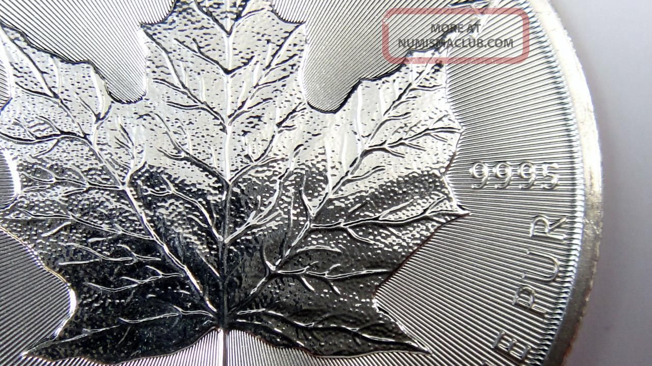 2016. 9995 Platinum 1 Oz Rcm Canadian Platinum Maple Leaf Coin - Pm - 2271