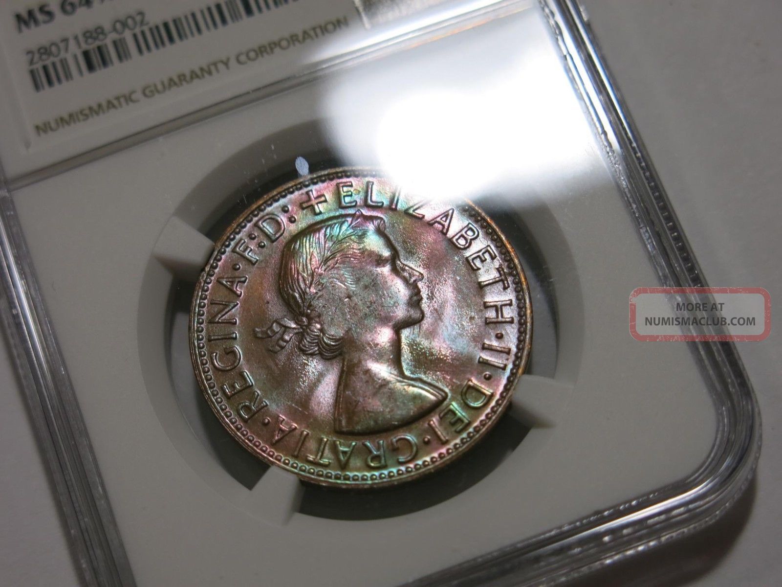 Australia Penny 1964 P Dot Uncirculated Ngc Graded Ms64 Star Coin ...