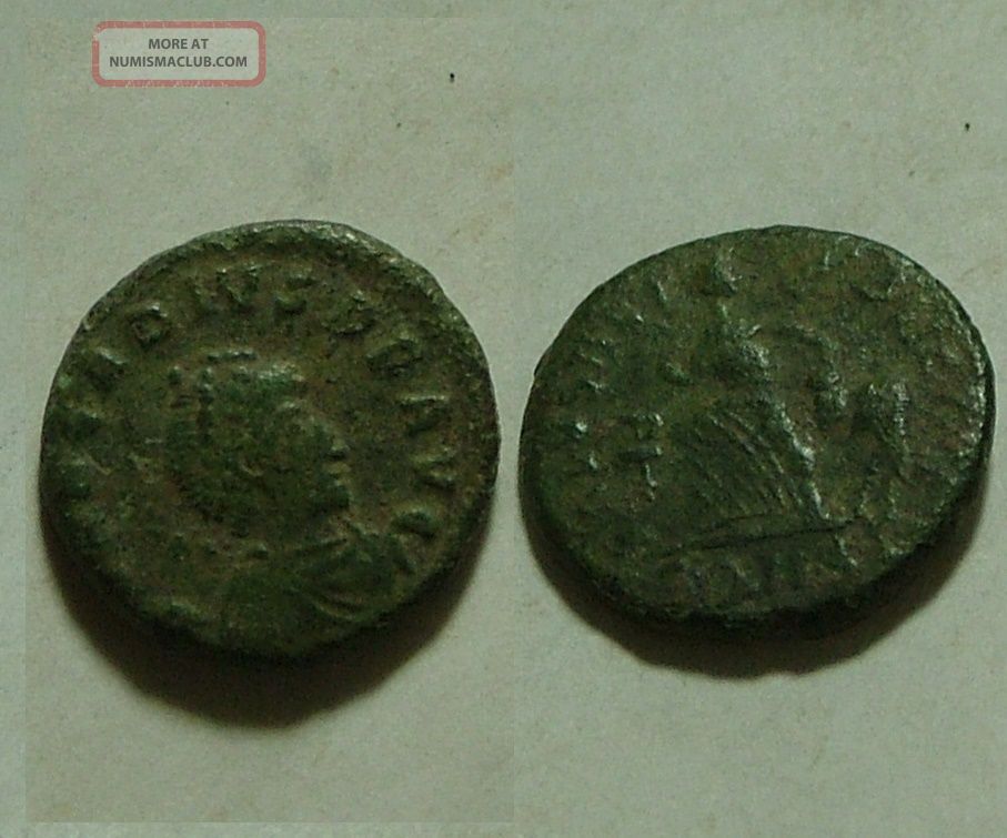 Rare Ancient Roman Coin Victory Captive Xp/chi - Rho/ 388ad