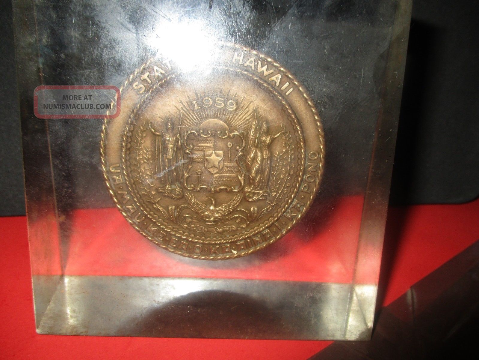 State Of Hawaii August 21 1959 Medal Medallion Coin D334 Pe
