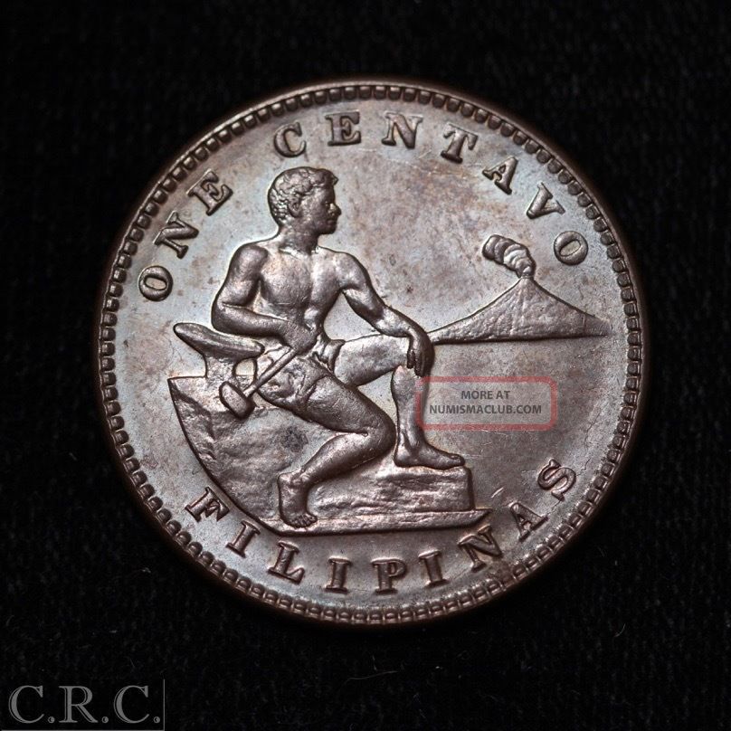 Us - Philippines 1 Centavo 1914 - S Unc,