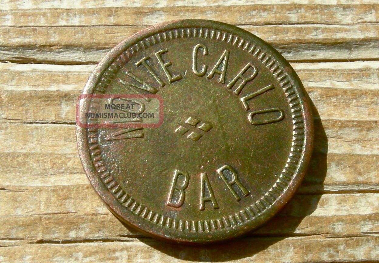 1908 Tonopah Nv Nevada (nye Mining Camp) Scarce " Monte Carlo Bar " Old ...