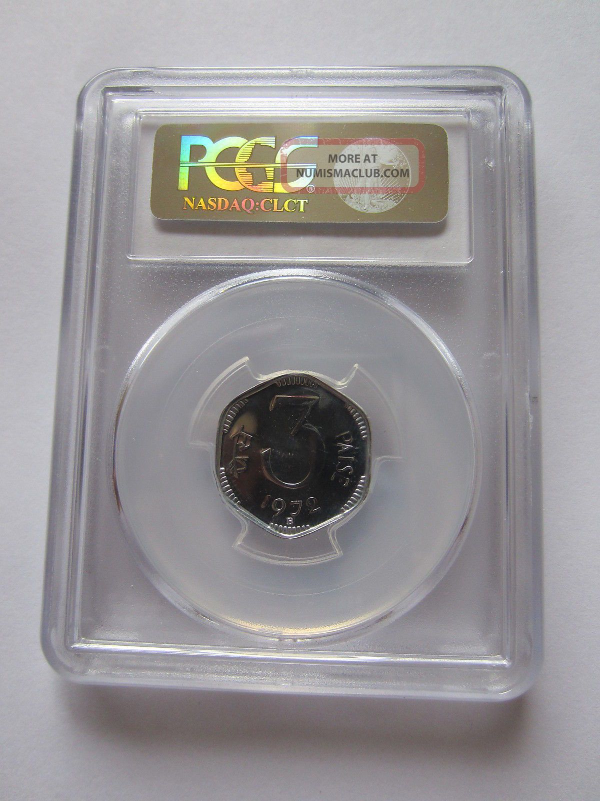 India Republic 1972 (b) 3 Paise Proof Coin Pcgs Pr67