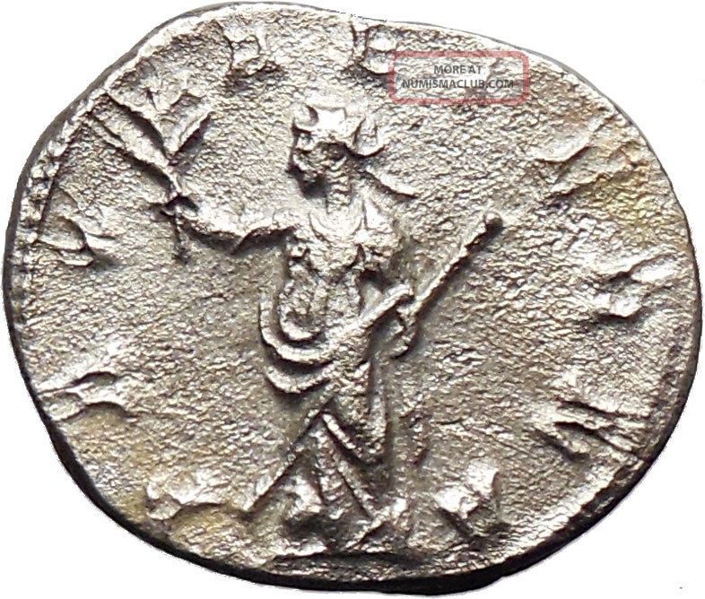 Trebonianus Gallus 251ad Rare Silver Ancient Roman Coin Pax Pease Cult ...