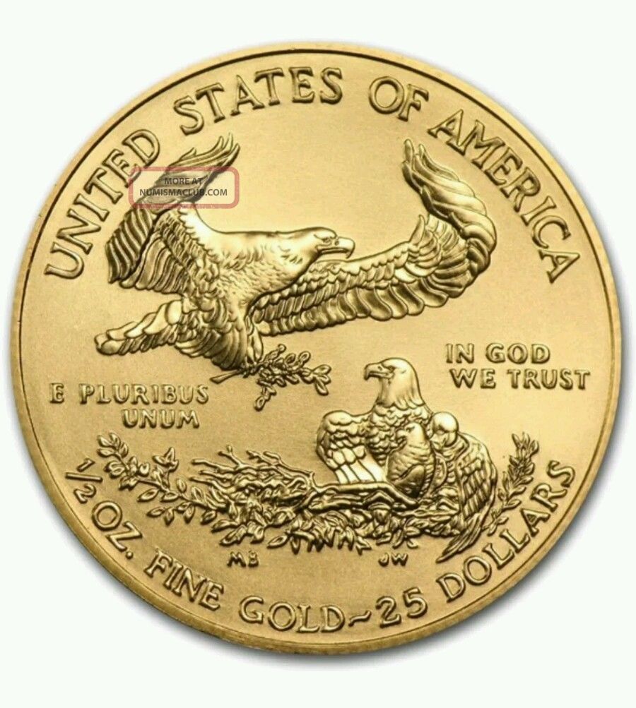 2016 1/2 Oz Gold American Eagle Coin Bu