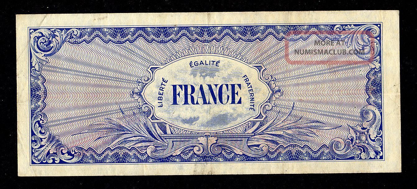 France 100 Francs 1944 Wwii Allied Military Currency Xf