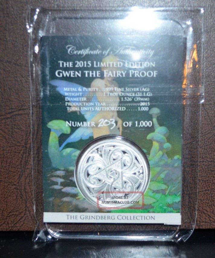 1 Oz. 999 Gwen The Good Luck Fairy Proof Tom Grindberg
