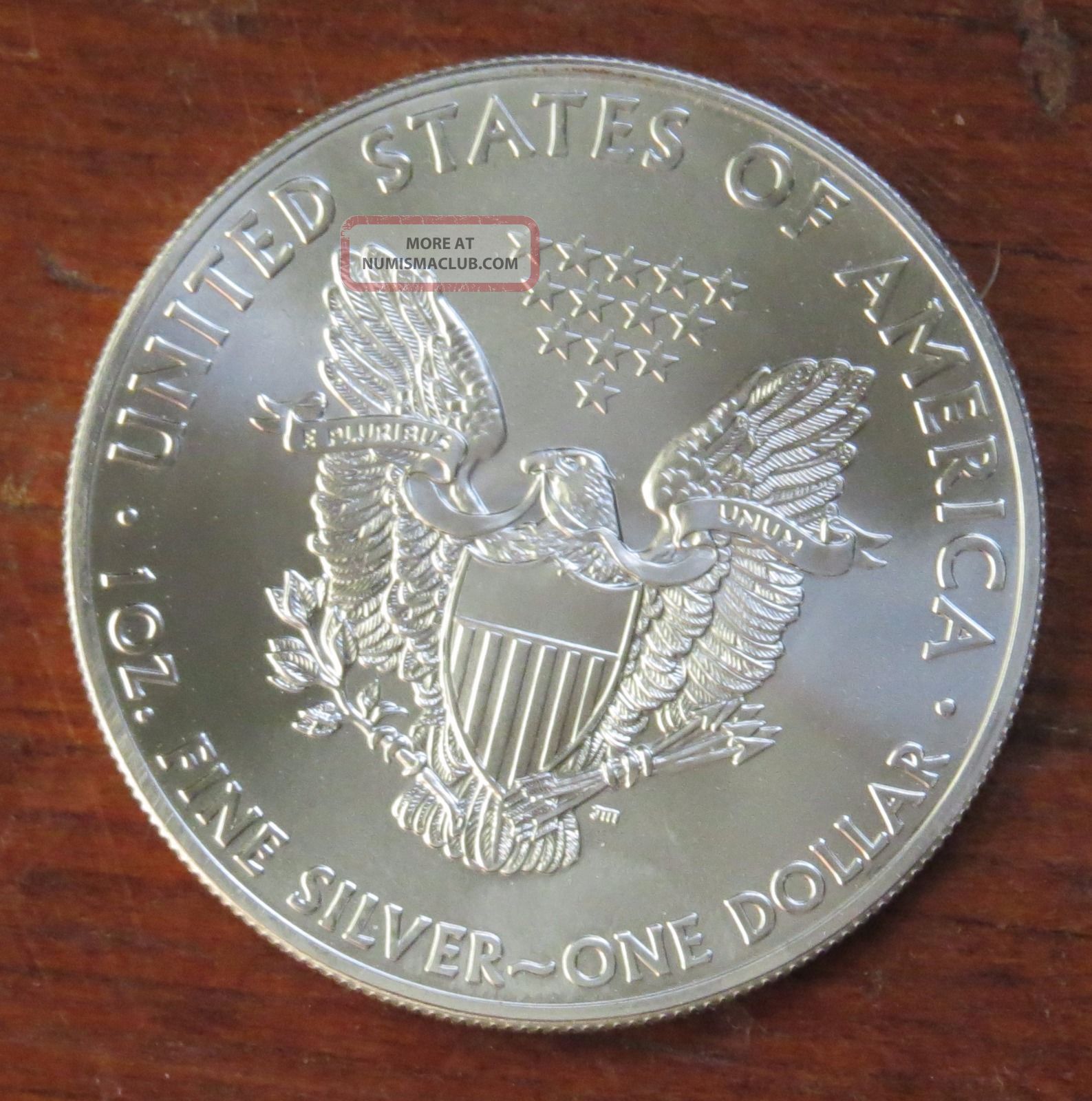 2015 1 Oz Silver American Eagle Bu