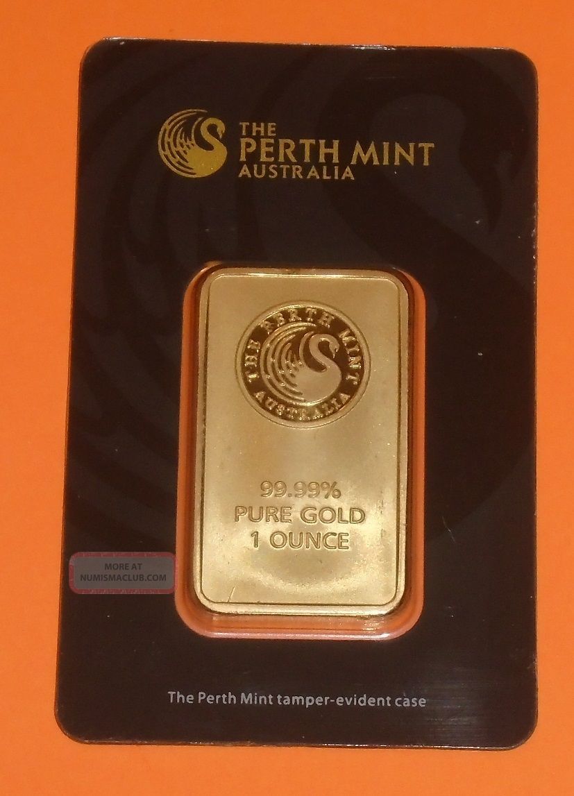 Perth 1 Oz 24 Karat Gold Bar Perth 1 Oz 24 Karat Gold Bar