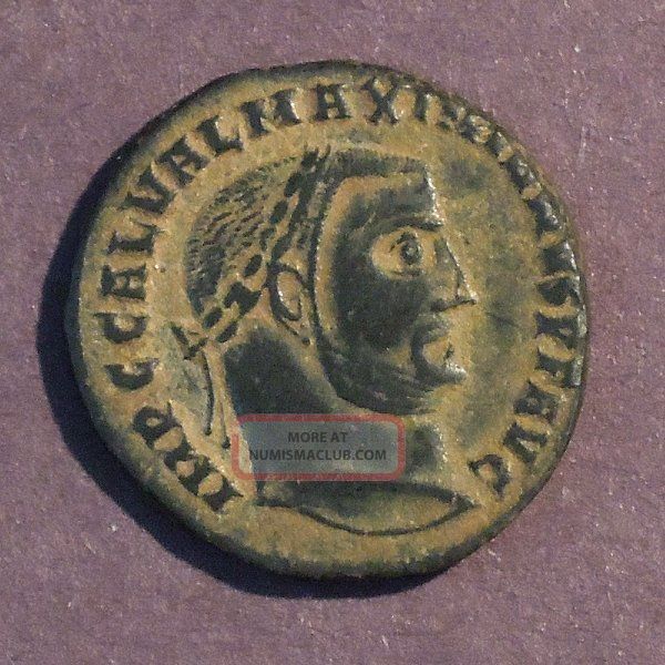 Galerius Follis Ancient Roman Bronze Coin - Alexandria