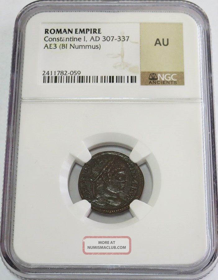Year 307 - 337 Ad Roman Empire Ae3 (bi Nummus) Constantine I Coin Ngc ...