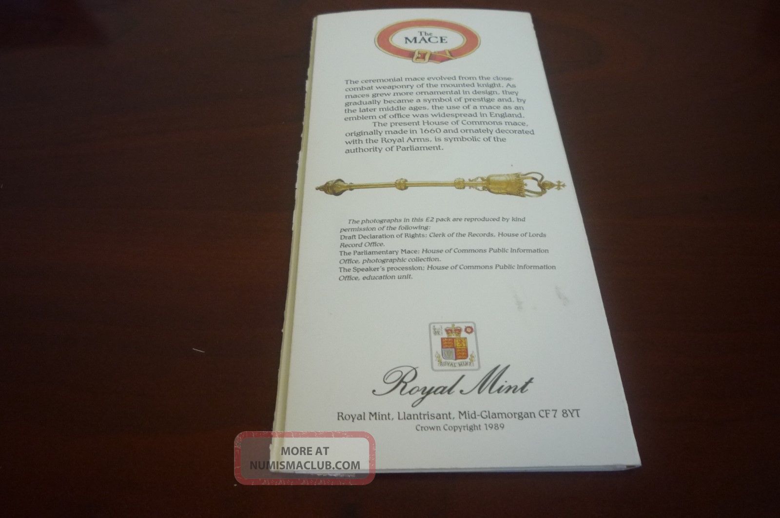 Great Britain 1689 - 1989 2 Pound Coin - Bill Of Rights & The Claim Of ...