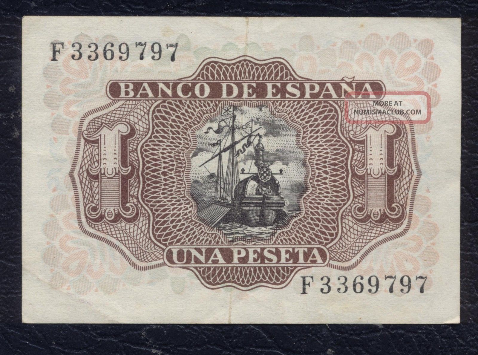 Spain EspaÑa 1 Peseta 1953 Xf, P. 144a Marques De Santa Cruz