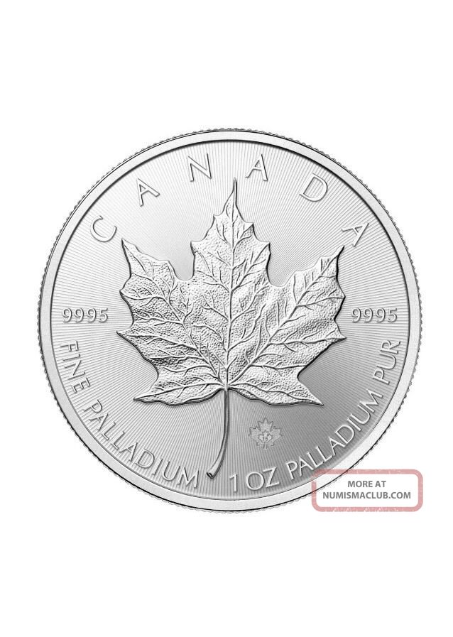 2009 Palladium Maple Leaf Of Canada $50
