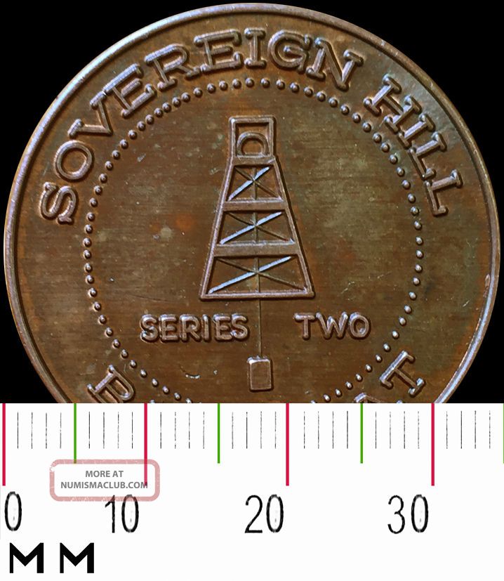 Australia: - Sovereign Hill Souvenir Trade Token Medallion, Undated ...