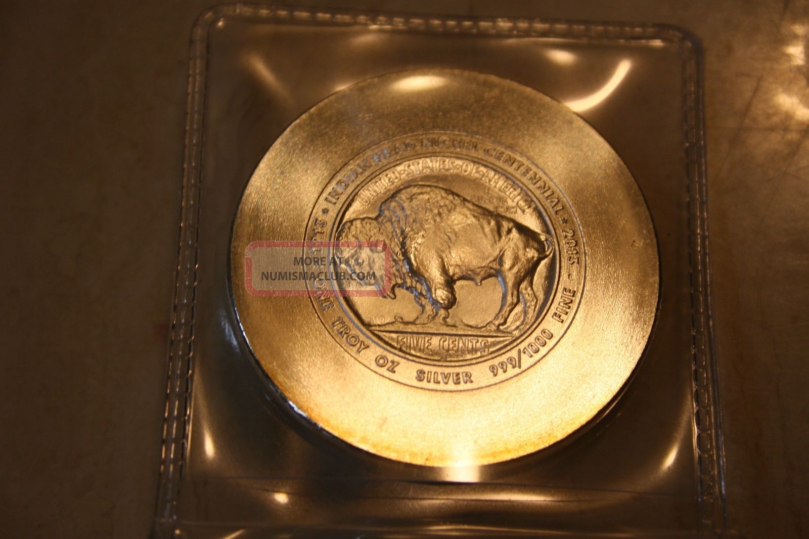 Daniel Carr 2013 Buffalo Nickel Centennial One Ounce 999 Silver